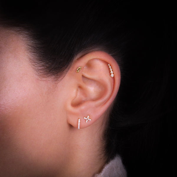 Diamond Arc Piercing - Gelbgold – GelberDiamonds